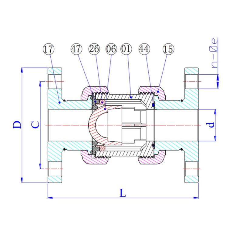 "SANKING" ทรูยูเนี่ยนบอลเช็ควาล์วยูพีวีซี Flanged Ball Check Valve uPVC ...